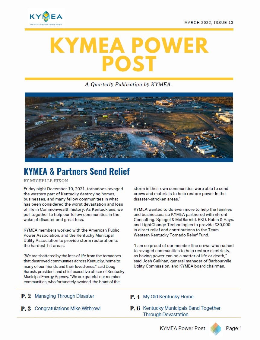 KYMEA POWER POST - Q1 2022 - KYMEA